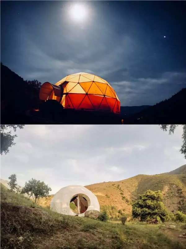 Geodezinis kupolas Airbnb Čilėje