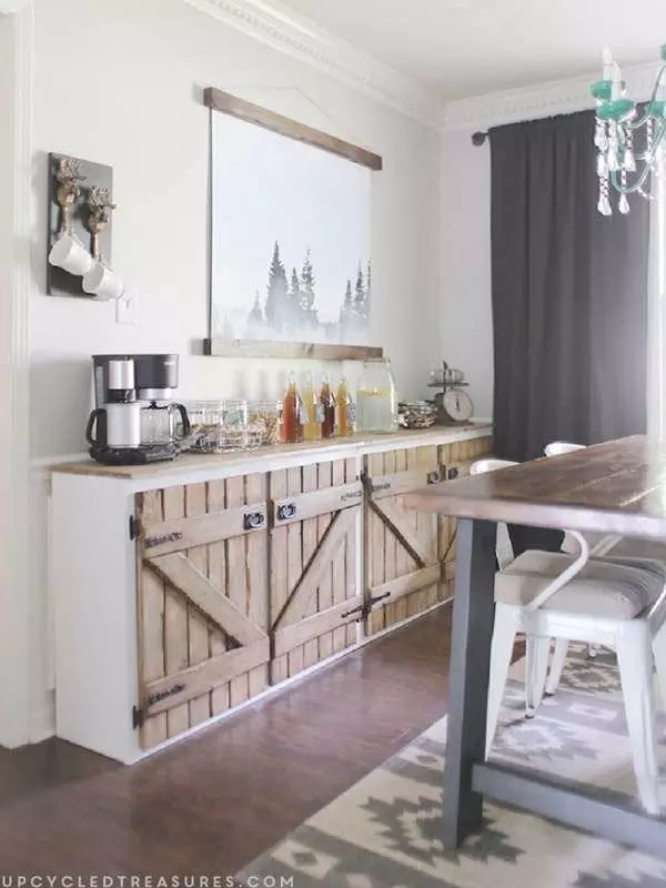 DIY咖啡吧餐具柜
