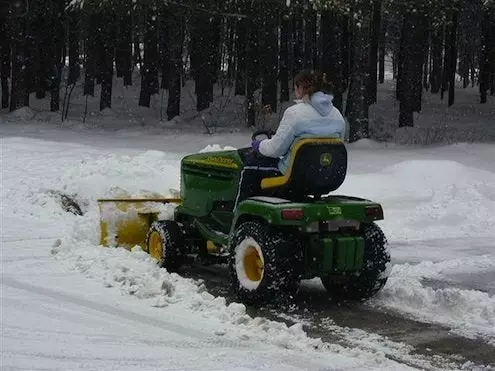 Lawn Tractor Snow Plow