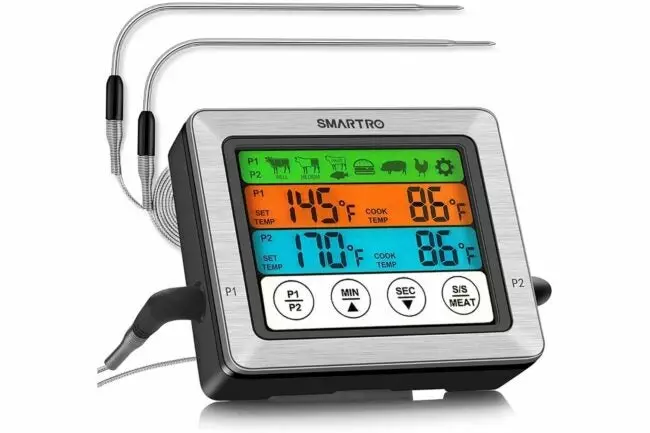 Nhọrọ kacha mma grilling: SMARTRO Dual Probe Digital Meat Thermometer