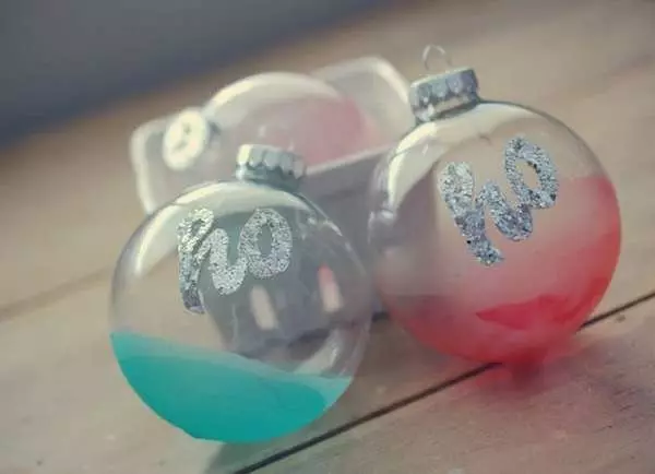 Ombre Glass DIY ozdoba świąteczna