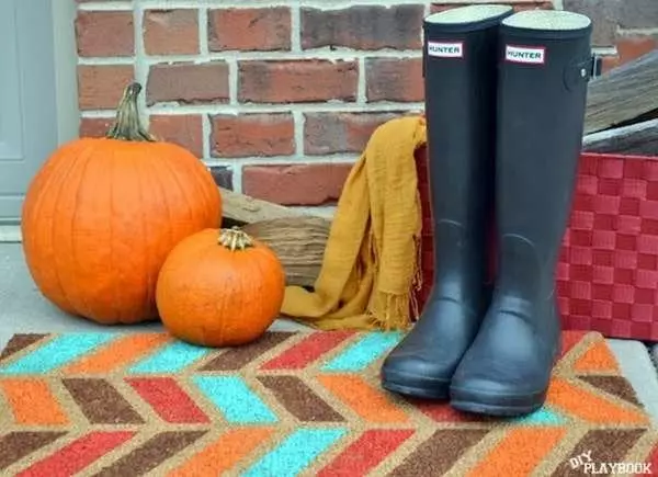 DIY Painted Doormat