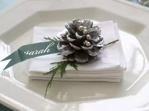 Pinecone Place Card Holder