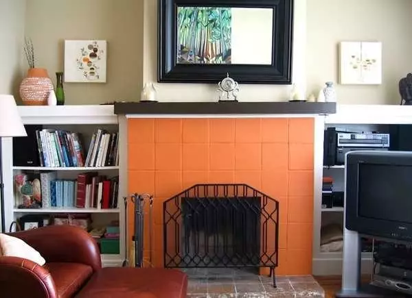 Painted Fireplace