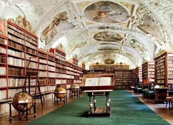 Library ya Strahov Prague Czech Republic