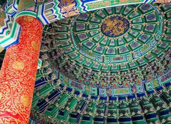 Imperial Vault nan syèl la tanp Beijing Lachin
