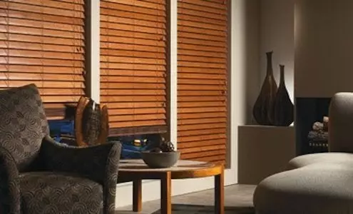 Wählen Sie benutzerdefinierte Fensterbehandlungen - Holzjalousien
