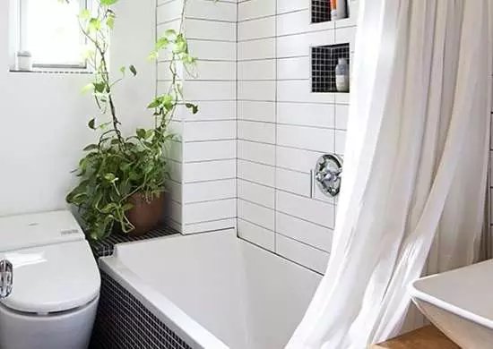 White Subway Tile Shower Surround