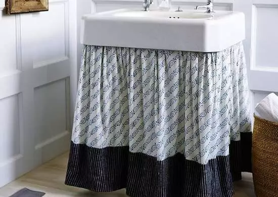 Badkeamer Sink Skirt