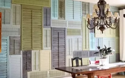 Repurposed Shutters - Paggamot sa Pader