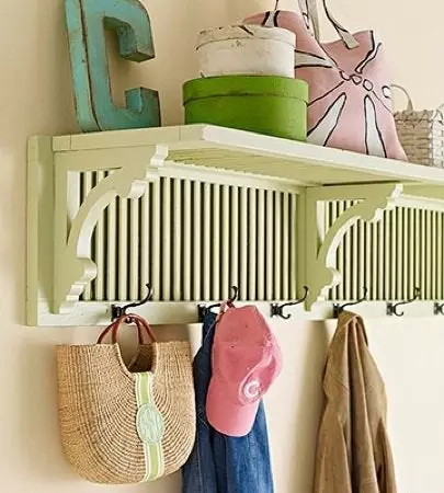 Repurpose Shutters - Shelf Unit