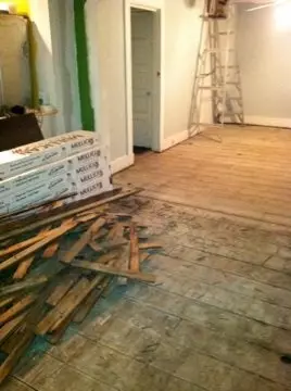 Renovar ou substituír o chan de madeira - Pavimento orixinal