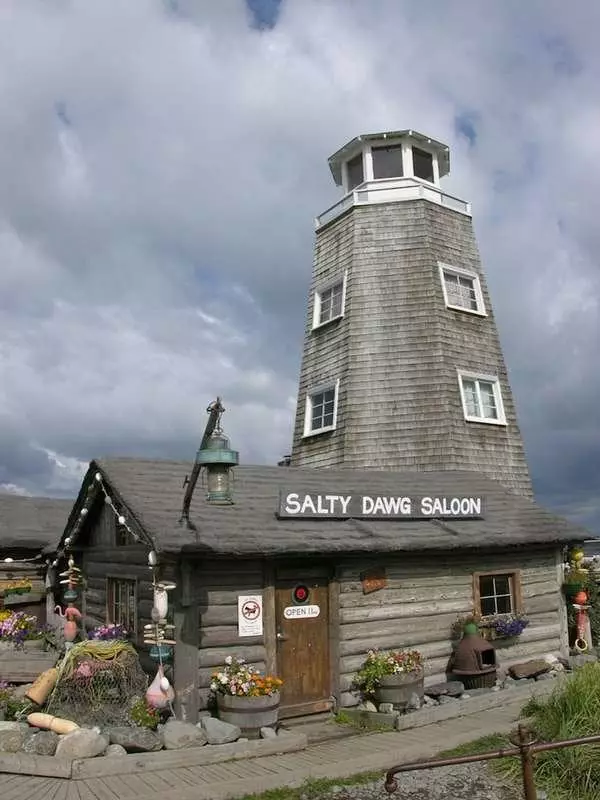 Salty Dawg Saloon ໃນ Homer, Alaska