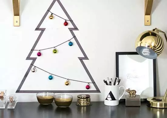 DIY Washi Tape Χριστουγεννιάτικο δέντρο