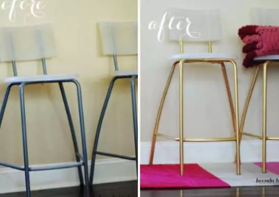 DIY preobrazba barske stolice