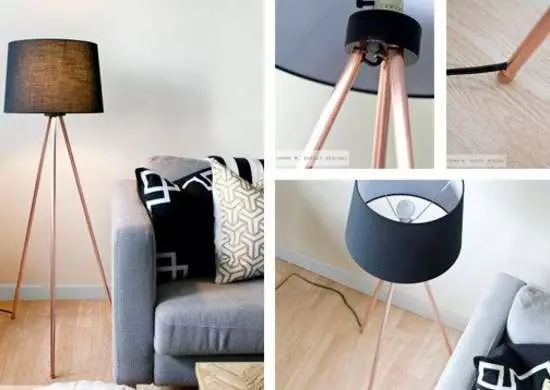 Copper Pipe Floor Lamp