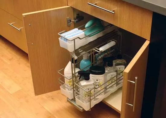 Hauv qab Sink Storage