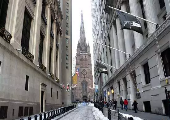 Modern Day Wall Street - New York, NY