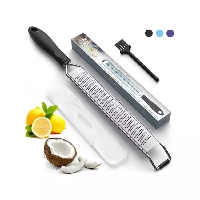 Лучший вариант Zester: JOFUYU Lemon Zester & Cheese Grater