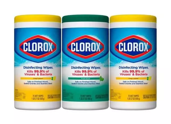 Clorox، Purell، اور PDI پروفیشنل کے مسحوں کو جراثیم سے پاک کرنا