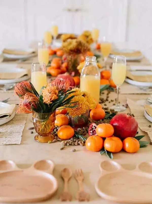 Edible Centerpiece Thanksgiving Table Ideeën