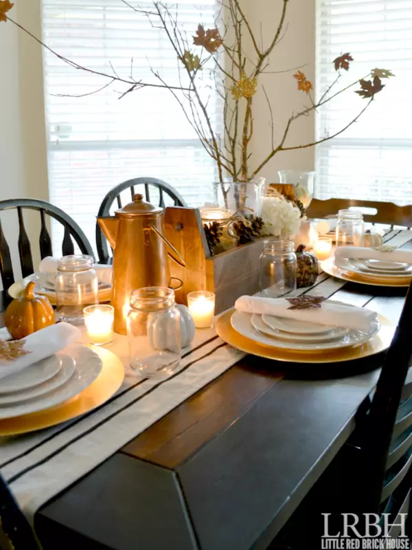 Fall Branches Thanksgiving Table Ideeën