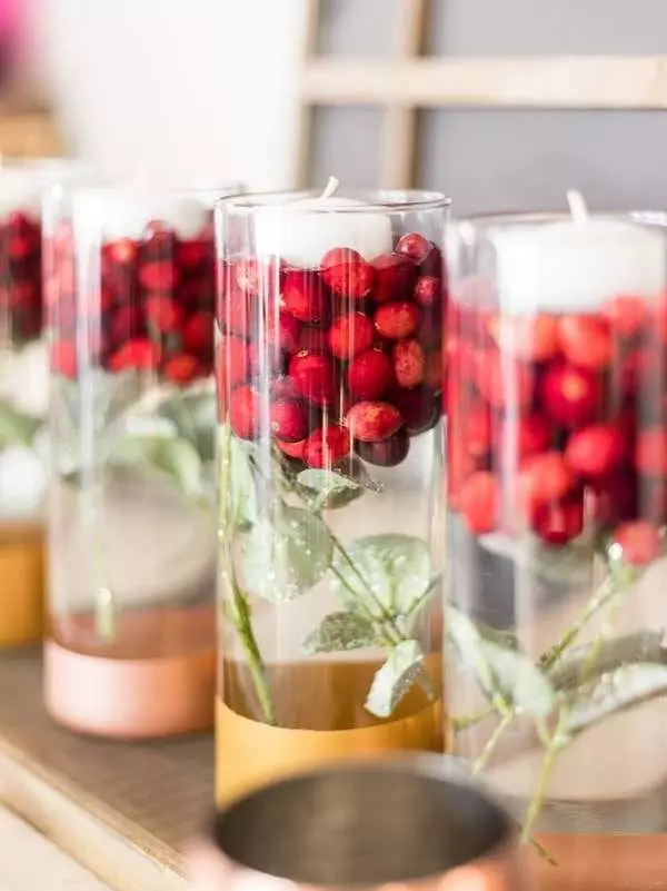 Cranberries Floating Candle Thanksgiving Ideeën