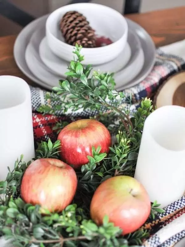 Ideeën voor het middelpunt van de appels Thanksgiving