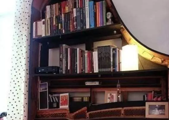 DIY Piano Bookshelf