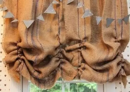 cortinas de arpillera