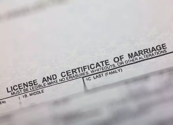 विवाह प्रमाण पत्र