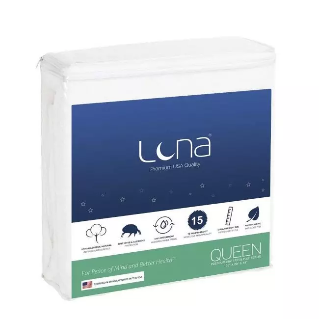 Bedste valgmuligheder for madrasbeskyttere: LUNA Queen Size Premium