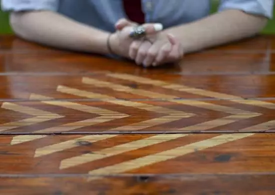 Picknicktisch-Einlage aus Holz