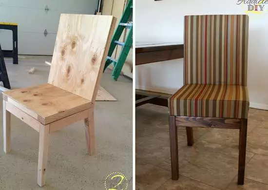 DIY Parsons jedálenská stolička
