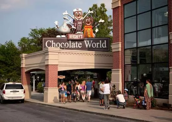O chocolate máis grande - Hershey, Pensilvania
