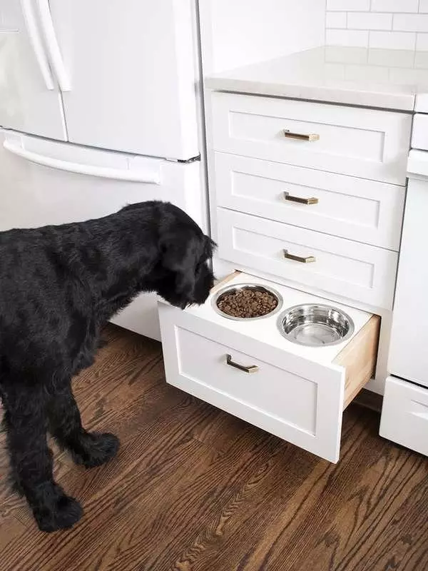 Smart Kitchen Ideas de almacenamento: caixón de comida para animais