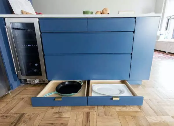 Smart Kitchen Storage Ideas - Toe Kick Drawer