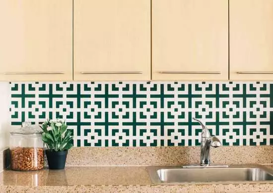 Skil en plak Backsplash