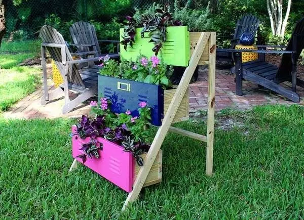 Tiered Locker Planters