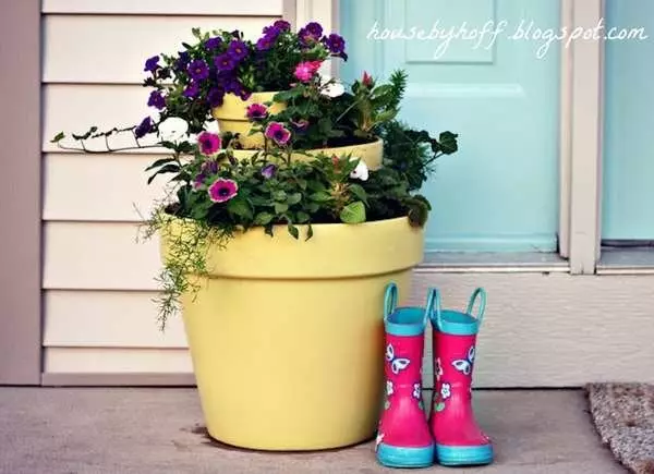 Tiered Terra Cotta Planter