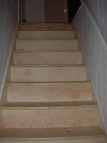 escaliers, pin, contremarches, marches, escalier