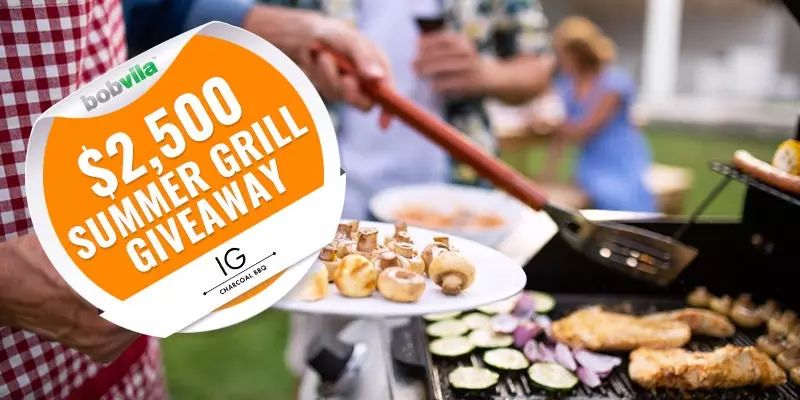 Bob Vila's $2.500 Summer Grill Giveaway með IG Charcoal BBQ