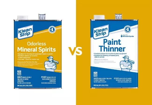Mineral Spirits vs Paint Thinner