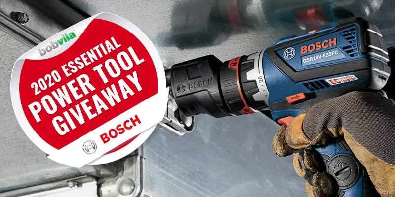Bosch ସହିତ Bob Vila ର 2020 Essential Power Tool Giveaway |
