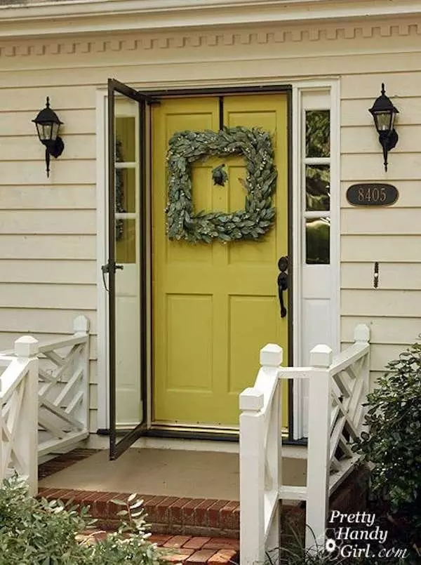 Chartreuse Front Door