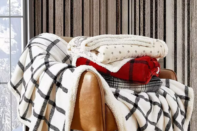 Vebijarka Xemilandina Sersalê ya çêtirîn: Eddie Bauer Koleksiyona Xanî Ultra-Plush Throw Blanket
