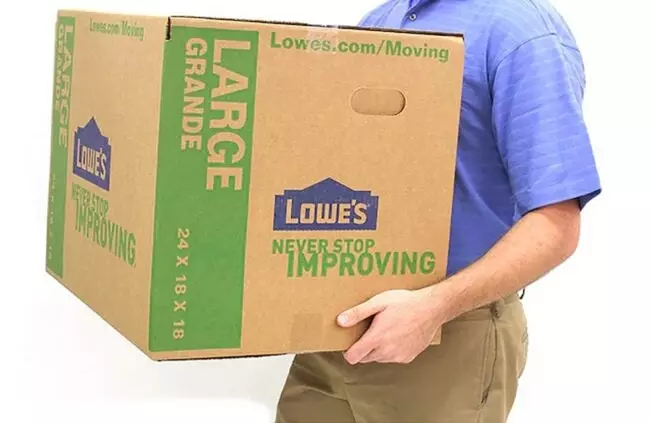 購買移動箱選項的最佳地點：Lowe's