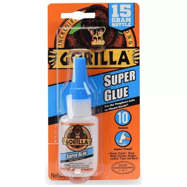 La meilleure colle pour l'option plastique : Gorilla Super Glue