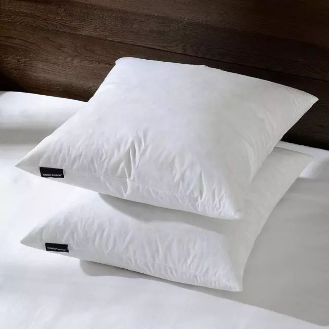 De bêste opsje foar gooien kussens: Basic Home Down Feather Pillow Inserts