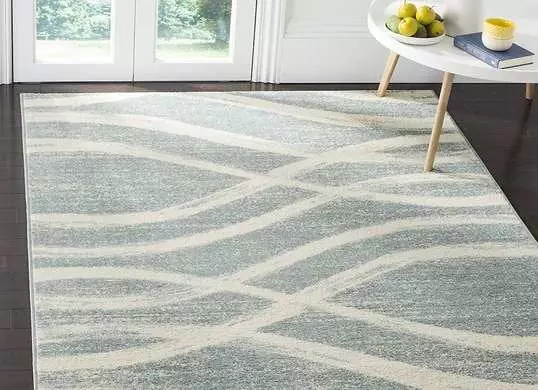 Schiefer Blue Area Rug